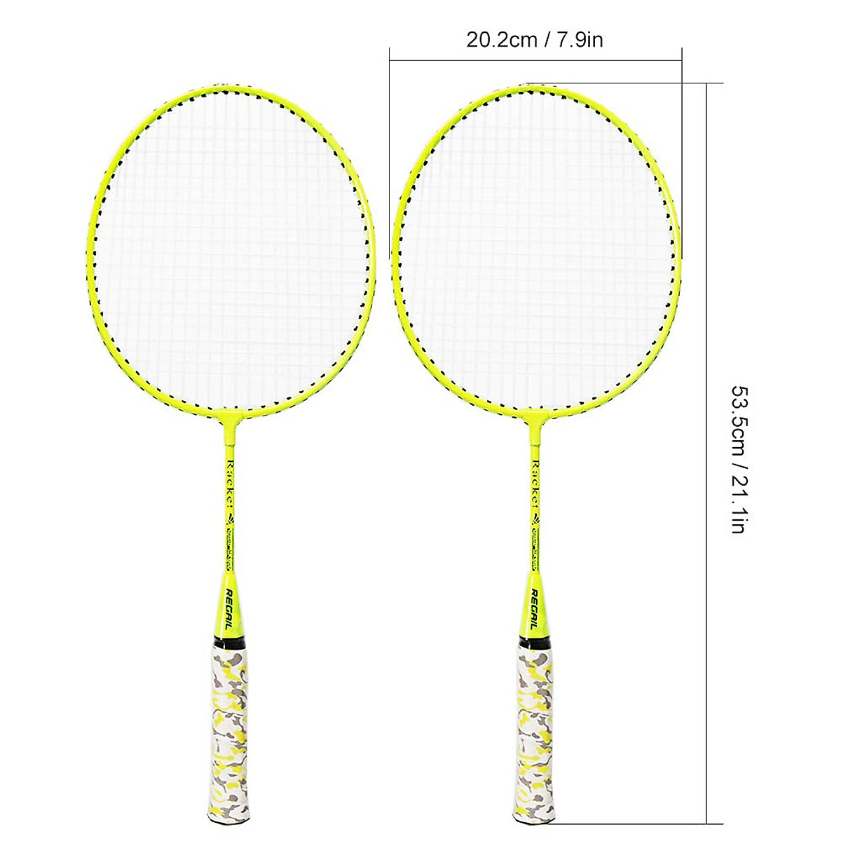 Lixada 1 Pair Badminton Rackets with Balls 2 Player Badminton Set for Indoor Outdoor Sport Game