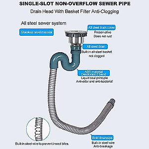 Utility Sink Kitchen Sink Stainless Steel Freestanding Sink with Faucet and Storage Shelves with Drainer Unit for Outdoor Garage Commercial Restaurant Kitchen Laundry Room. ( Color : Single cold , Siz