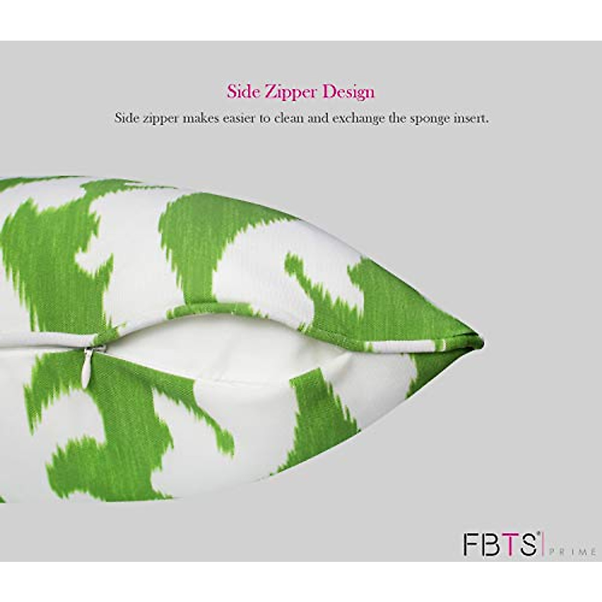 Outdoor Waterproof Decorative Seat Cushions Set for Patio Furniture, 20x20 Inch Fade Resistant Tufted Chair Cushions and Patio Garden Throw Pillows with Inserts for Couch Bed Sofa, Paisley Green