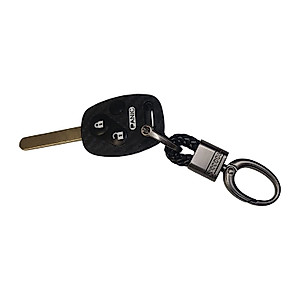 Silicone Remote Key Cover Carbon Fiber Style 3 Buttons with Keychain For Honda Vehicles