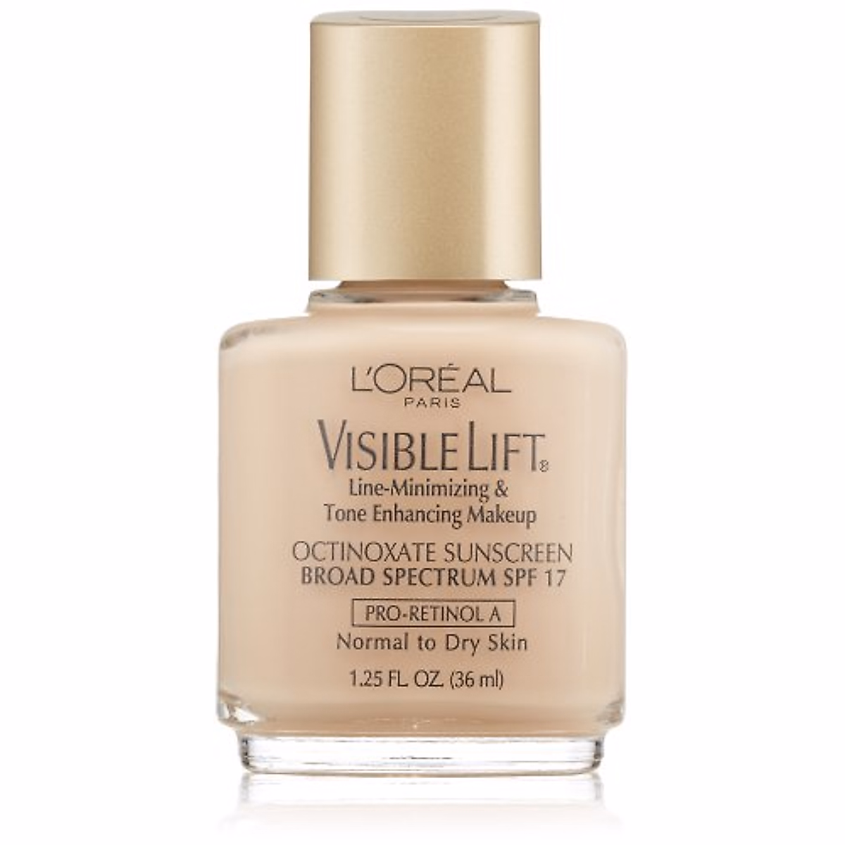 L'oreal Visible Lift Line-minimizing and Tone-enhancing Makeup, Normal/Dry Skin, Light Ivory, 1.25-Fluid Ounce