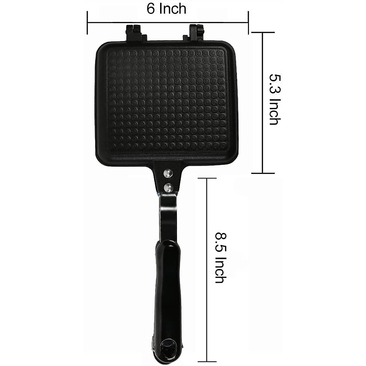 Sandwich Maker, Non-stick Hot Sandwich Maker Panini Grill Pans with Handle Aluminum Flip Pan for Home Kitchen