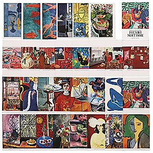 Art Postcards - 30 Pack Art Gift Invitation Post Cards Famous Painting Vintage Retro Poster DIY Wall Decor Best Gift to Friends Familys (Henri Matis)