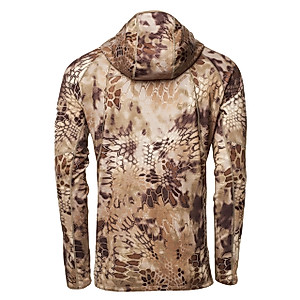 Kryptek Men's Standard Cronos Technical Camo Hunting Hoodie, Highlander, XL