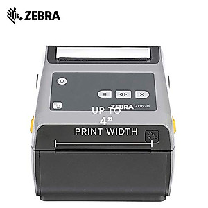 Zebra ZD620d Direct Thermal Desktop Printer 203 dpi Print Width 4 in WiFi Bluetooth Ethernet Serial USB ZD62042-D01L01EZ (Renewed)