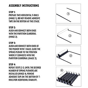 Drink Beverage Organizer, Automatic Self-Pusher Glide, Fridge Beverage Organizer, Adjustable Width, Soda Can Water Beer Bottle Dispenser, 12oz 16oz 20oz, Home Kitchen, Commercial Refrigerator (Black)