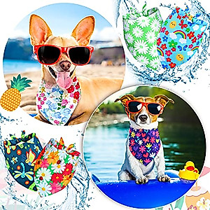 12 Pcs Sublimation Dog Plain Bandanas Bulk Adjustable Triangle Dog Puppy Bibs Heat Transfer Washable Dog Handkerchief for Small Medium Pets (Vivid Color,64 x 43 x 43 cm)