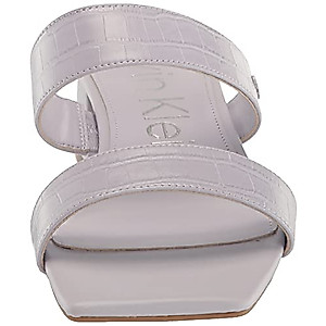 Calvin Klein Women's PANEER Heeled Sandal, Lavender 530, 7
