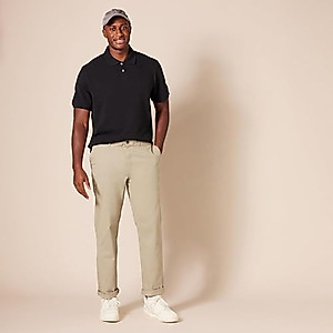 Amazon Essentials Men's Slim-Fit Casual Stretch Chino Pant, Tan, 30W x 34L