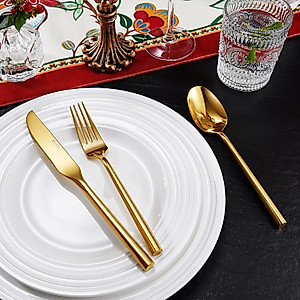 KEAWELL 20-Piece Flatware set (Mirror Silver)