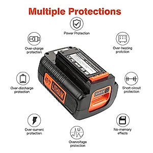 ANTRobut 3500mAh 40V Lithium Battery for Black and Decker 40V LBX1540 LBX2040 LBX2540 LBXR36 LBXR2036 Replacement Black Decker 40V Battery