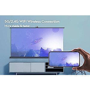 Netflix Projector, COI UNO5 Projector with 800 ANSI Lumens, 1080P Projector Support 4K, Smart Projector with Linux System, Projector with WiFi and Bluetooth,Dolby, HDR10, Auto Focus/Keystone