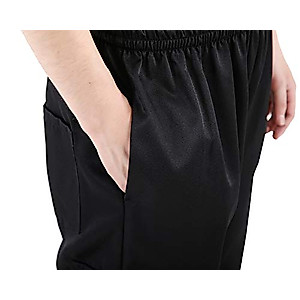 Men's and Women's Black Baggy Chef's Pants Floral Restaurant Work Pants and Kitchen Uniform Cargo Style Chef Pants M