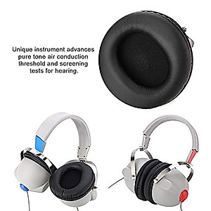 Focket Audiometer Headphone, Professional High-Sensitivity 3dB Audiometric Hearing Screening Headphone Air Conduction Audiometer Intelligent Hearing Tester, Easy to Use for School and Hospital