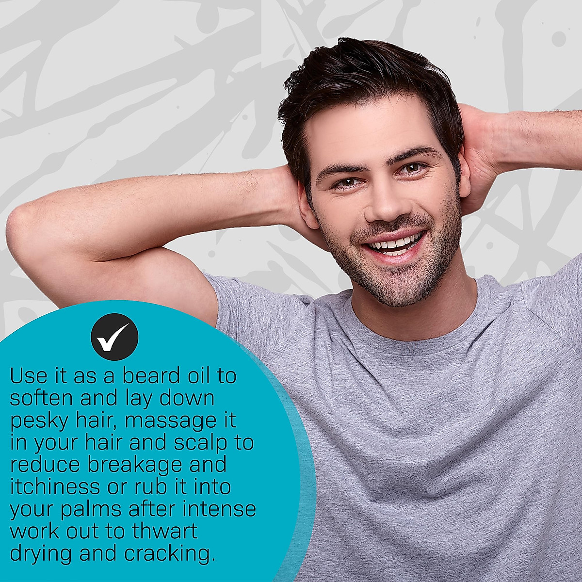 VOLT Lube Mens Beard Oil & Hair Softener with Jojoba & Argan Oil, 1 Fl Oz (30 ml) Bottle Unscented