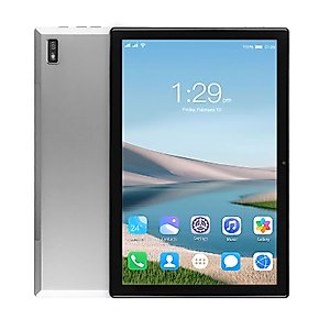 Haofy HD Tablet 5G WiFi Gray 100-240V Dual Speakers 2 in 1 Tablet PC Octa Core CPU 8GB RAM 256GB ROM for Study for Work for Android 12.0 (US Plug)