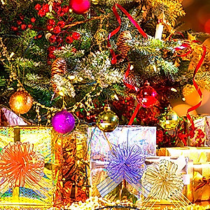 Pull Bow Large Organza Wrapping Pull Bow with Ribbon for Wedding Gift Baskets, 6 Inches Diameter Multicolor (14 Pieces)