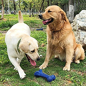 Dog Toys for Aggressive Chewers Tough Dog Chew Toys for Large Medium Dogs Breed Natural Rubber Spring Texture Pattern