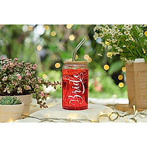 NewEleven Bridal Shower Gifts - Wedding Gifts For Bride - Bride To Be, Bachelorette Gifts, Engagement Gifts For Women - Bride Gifts For Bride To Be, Fiancee, Wifey, Her - 16 Oz Coffee Glass