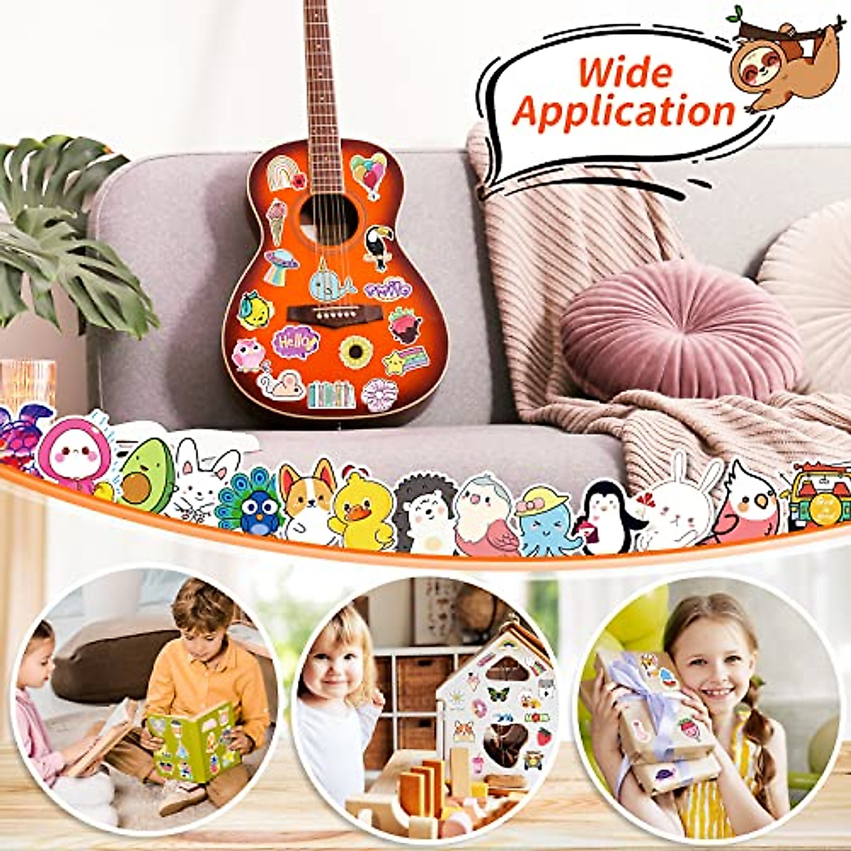 600 PCS Cute Stickers for Kids,Waterproof Water Bottle Stickers for Kids Boys Girls,Kawaii Stickers for Laptop Hydroflask Skateboard Computer Phone