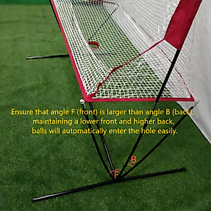 Nets for Tennis Ball Machine(10lb) Ball Recycling Nets Also for Pickleball and Cricket(Diameter<2.95in),Portable and Easy to disassemble;Solo Practice Tennis Indoor&Outdoor(New)