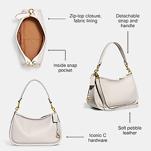 COACH Soft Pebble Leather Cary Crossbody