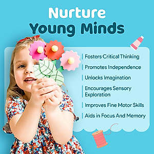 Mumaloo Craft Box for Kids - 10 Creative Arts and Crafts for Kids Ages 4-8, Fun, No Mess Educational Preschool & Homeschool Art Projects, Toddler Crafts Kit Supplies, 3 4 5 6 7 8 Year Old Girls & Boys