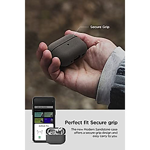VRS Design Modern Airpods Pro Case for Apple Airpods Pro 2nd Generation (2022) (Sand Stone) [US Patent Registered]