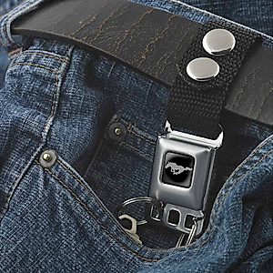 Buckle-Down unisex adult Buckle-down Keychain - Mustang Key Chain, Multicolor, One Size US