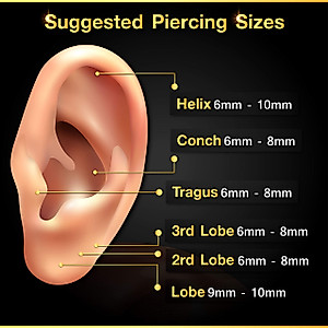 BanaVega 2PCS Steel Internally Threaded Labret 16g 1/4 6mm 3mm Clear Crystal Marilyn Monroe Lip Earrings Tragus Piercing Jewelry 0273