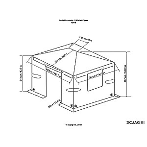 Sojag Grey Universal Cover, 12 ft. x 16 ft., Outdoor Shades