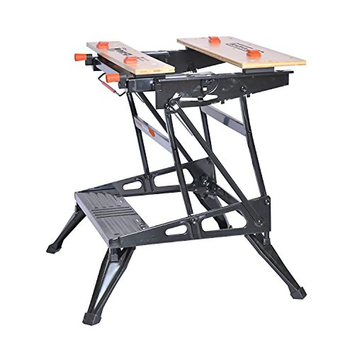 BLACK+DECKER Portable Workbench, Project Center and Vise with IRWIN QUICK-GRIP Clamps, One-Handed, Mini Bar, 6-Inch, 4-Pack (WM425-A & 1964758)