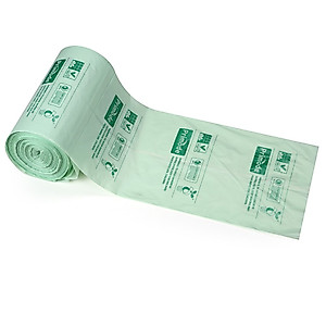 Compostable Bags, 2.6 Gallon Food Scraps Yard Waste Bags, 300 Count, Extra Thick 0.71 Mil. ASTM D6400 Compost Bags Small Kitchen Bag Certified by BPI and TÜV AUSTRIA