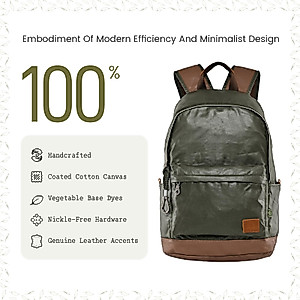 TSD Urban Canvas Backpack,Durable Hiking Lightweighted Casual Daypack Backpacks,Sturdy Travel Backpack Perfect for Work and Travel