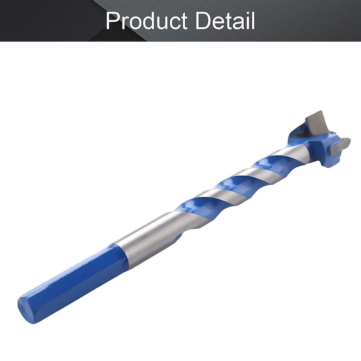 Utoolmart Forstner Drill Bits Cemented Carbide, 18mm Round Shank Woodworking Hole Saw Cutter, 125mm Length Woodworking Hole Boring Bit Blue