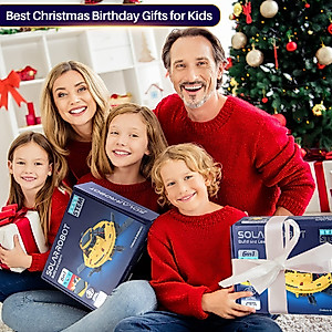 STEM Projects Kits for Kids Age 8-12, Solar Robot Space Kits Gifts for 8-14 Year Old Teen Boys Girls, Science Kits for Boys, 120Pcs Building Experiments Robots for Teenage Ages 9 10 11 13.