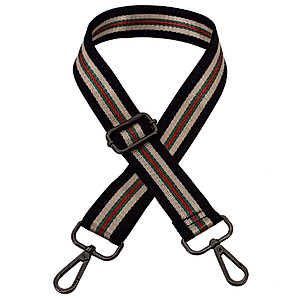 ROYGBCP Wide Shoulder Strap Adjustable Replacement Belt Canvas Crossbody Handbag