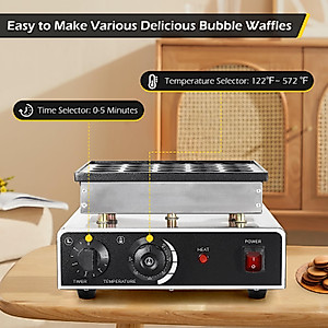 Dyna-Living Mini Dutch Pancake Maker 25PCS Commercial Mini Pancake Maker Non-stick Dorayaki Maker Electric Dutch Pancake Baker 950W Mini Pancake Dutch Machine for Home Kitchen