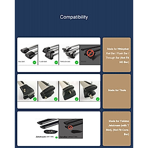 T Slot Bolts for Thule, Yakima Roof Rack Cross Bars, Platform, Cargo Basket, Stainless Square T Track Bolt Adapter to Secure Bike/Ski/Kayak Rack, Solar Panel, Awning, M8x30mm, 4mm Thickness