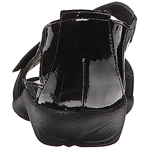 NAOT Women's Papaki Sandal Black Patent Lthr Combo 5-5.5 M US
