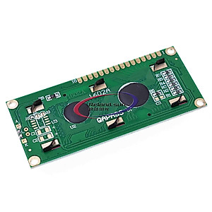 HD44780 LCD1602 1602 16x2 Serial LCD Black Character Blue Backlight Display Board IIC PCF8574T I2C Adapter Converter Bundle