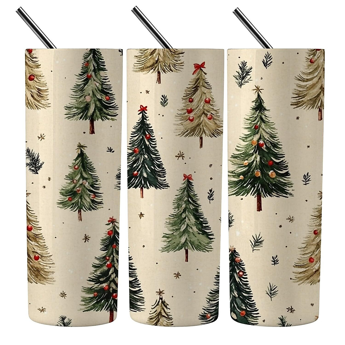 Medpol rustic christmas theme insulated tumblers coffee cup Gift，rustic christmas theme Drinking Glasses-Tea Cup-Coffee Mug tumbler with lid and straw 20 oz insulated tumbler cups