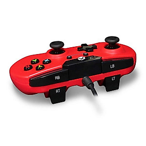 Hyperkin X91 Wired Controller for Xbox One/ Windows 10 PC (Red) - Officially Licensed by Xbox