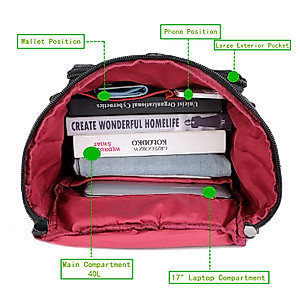 BAOSHA Canvas Weekender Travel Duffel Backpack Hybrid Hiking Rucksack Laptop Backpack for Outdoor Sports Gym HB-26(Black)