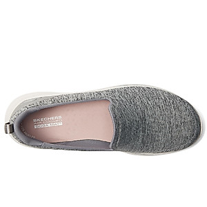 Skechers Women's Go 7-Meadow Casual Slip On Walking Sneaker, Gray, 5.5