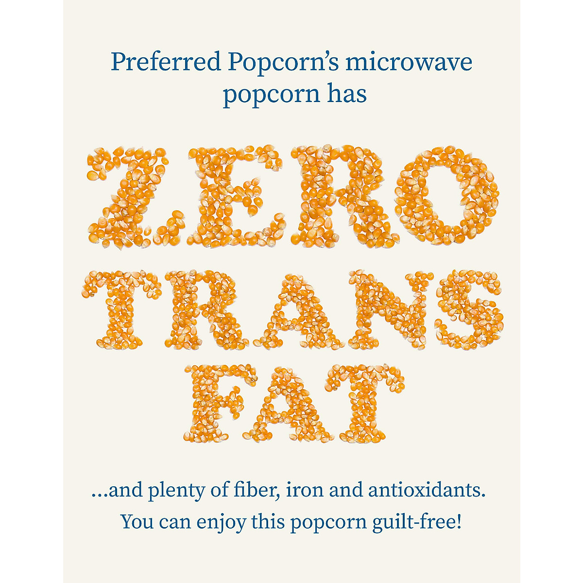 Preferred Popcorn Microwave Popcorn, Non-GMO, Whole Grain, Gluten Free (Natural, 18 Microwavable Bags)