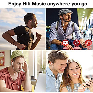 VddSmm Wired Earbuds 6 Pack Earbuds Earphones with Microphone Earbuds Wired Stereo in-Ear Headphones Compatible with iPhone and Android Smartphones iPad MP3 Fits All 3.5mm Interface Devices