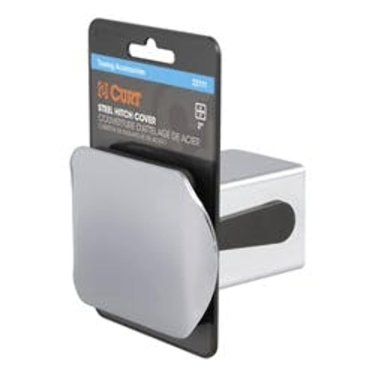CURT 22271 Rubber Trailer Hitch Cover, Fits 1-1/4-Inch Receiver