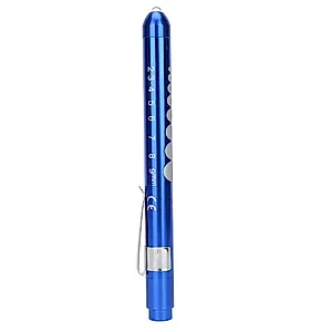 ZJchao LED Penlight Professional Portable Diagnostic Lamp Clinical Pen Ophthalmic Examination Pupil Check Pen Light for Doctor Nurse(Blue)