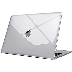 Fintie Case for MacBook Pro 13 Inch A2338(M2 M1) A2251 A2289 A2159 A1989 A1706 A1708 - Snap On Hard Shell Case Cover for MacBook Pro 13 2016-2022 Release with/Without Touch Bar, Crystal Clear